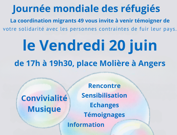 Journée mondiale des réfugiés | Délégation de Maine-et-Loire du Secours Catholique